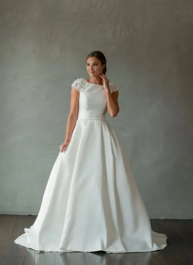 Modest by Barbie Anne Bridal - Eva | Olive & Grace Bridal